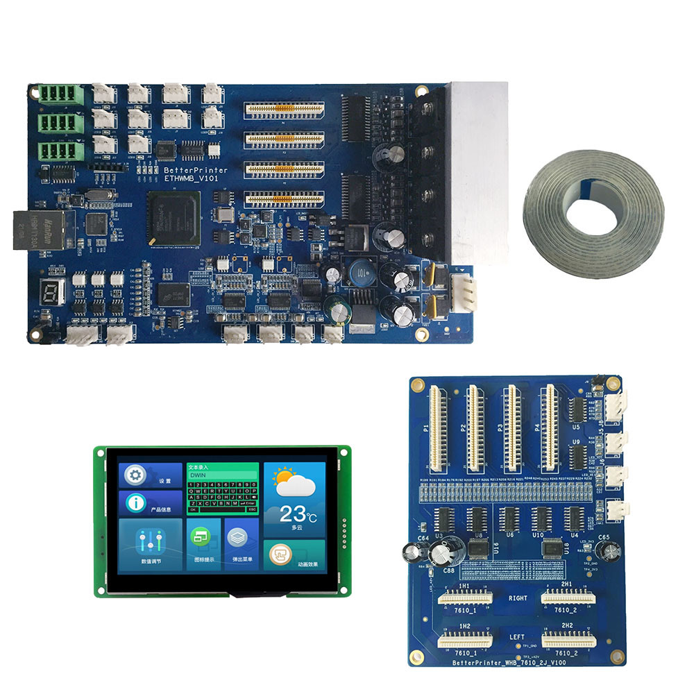 Network Port 7610 Printhead Double Head Printer Board Carriage Board ...