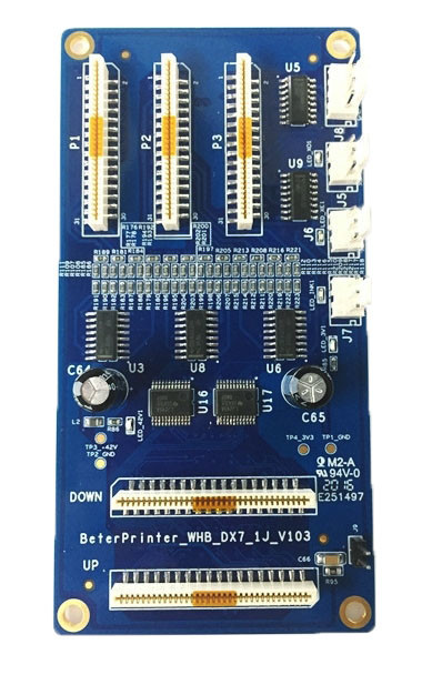Wall Printer Single Head DX7 Printhead Board Set DX7 Mainboard For Flat ...