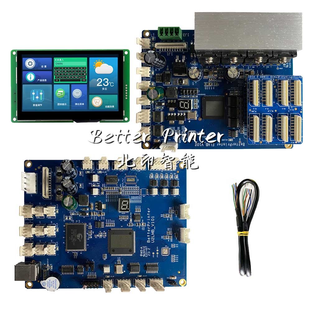 Printer Board Inkjet I1600 Flatbed Printer 6090 UV Crystal Label Metal ...