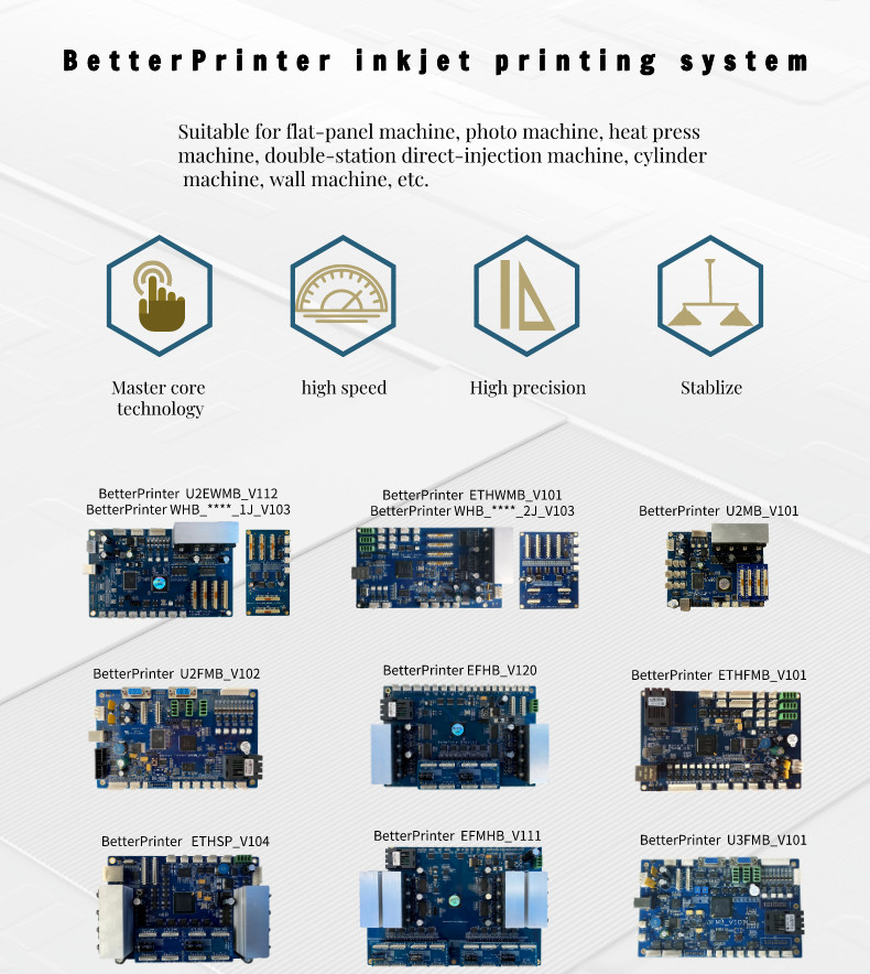 I3200 Eight Head inkjet Board For Elliptical Digital Printing and ...