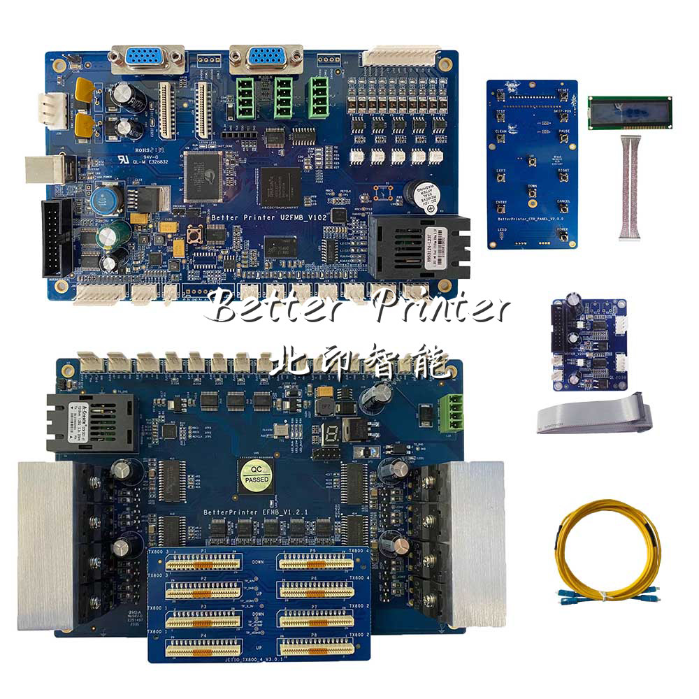 TX800 Print Head Inkjet Board Set For Flatbed UV Printer Cylindrical ...