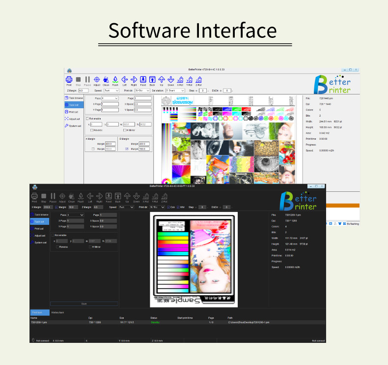 A3 Flat UV Printer System Inkjet Board XP600 Print Head Logo Crystal ...