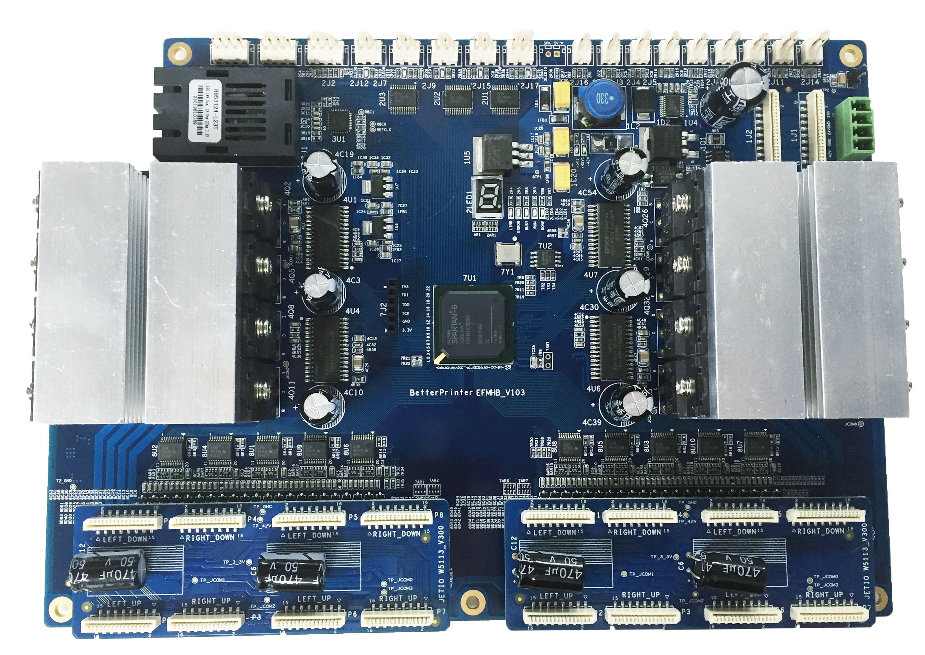 Network Interface 4720 Four Head Inkjet Board Kit For Textile Digital ...