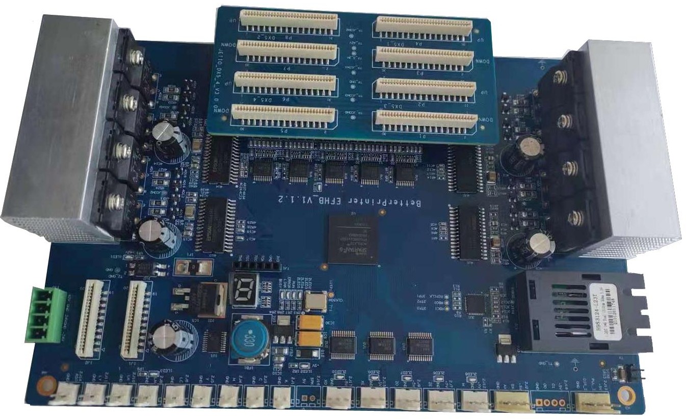 UV Flatbed Printer Inkjet Board Gigabit Network DX5 Four Head Inkjet ...