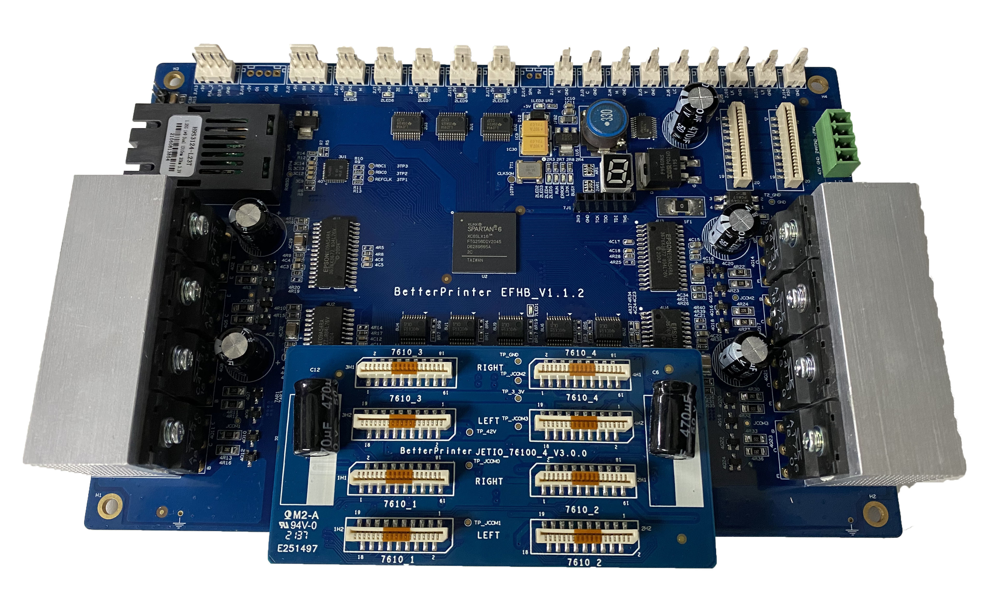 7610 Four Head Network Interface Inkjet Printer Board For UV Flatbed ...