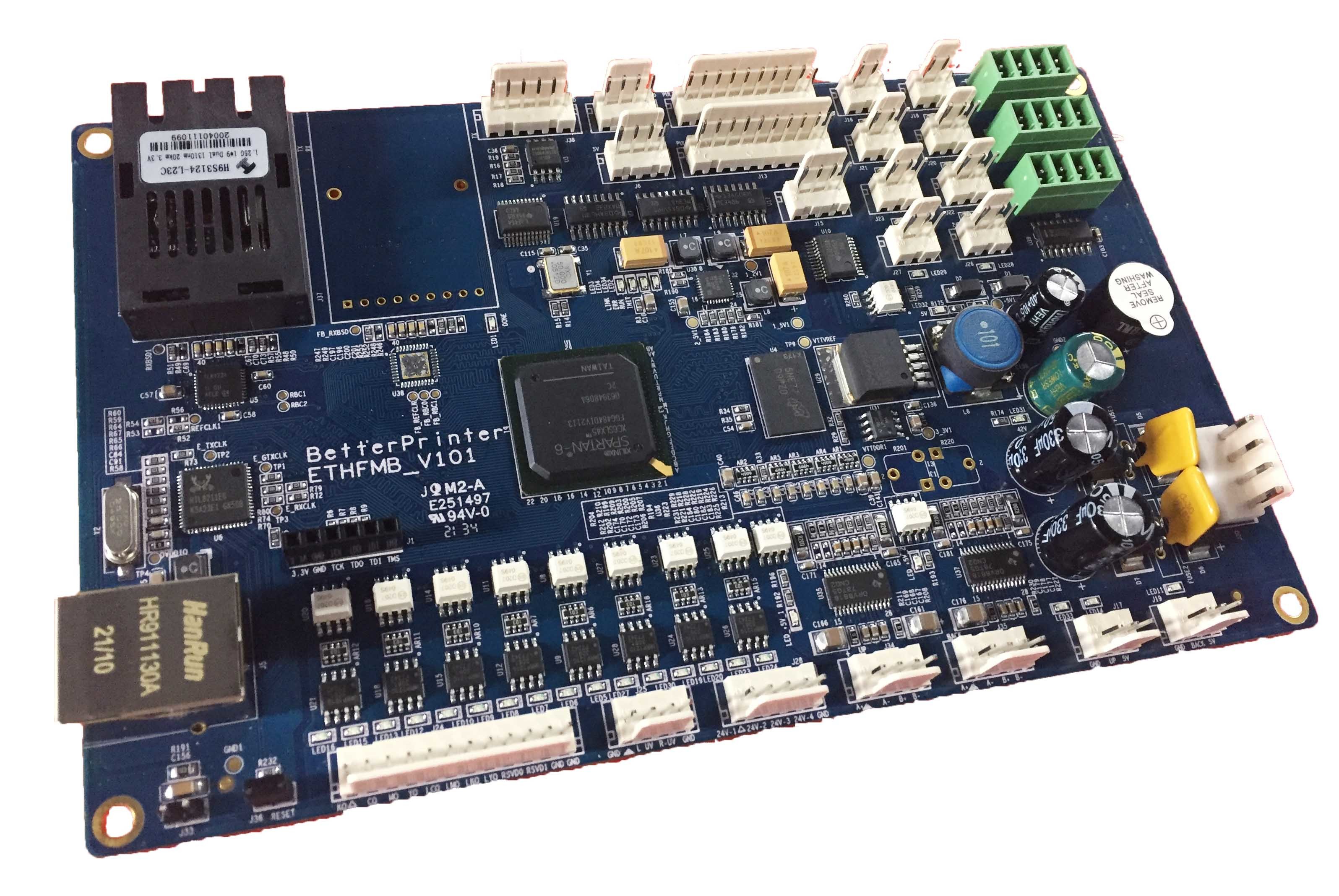 Gigabit Network Better Printer Inkjet Board For DX7 Four Head Textile ...