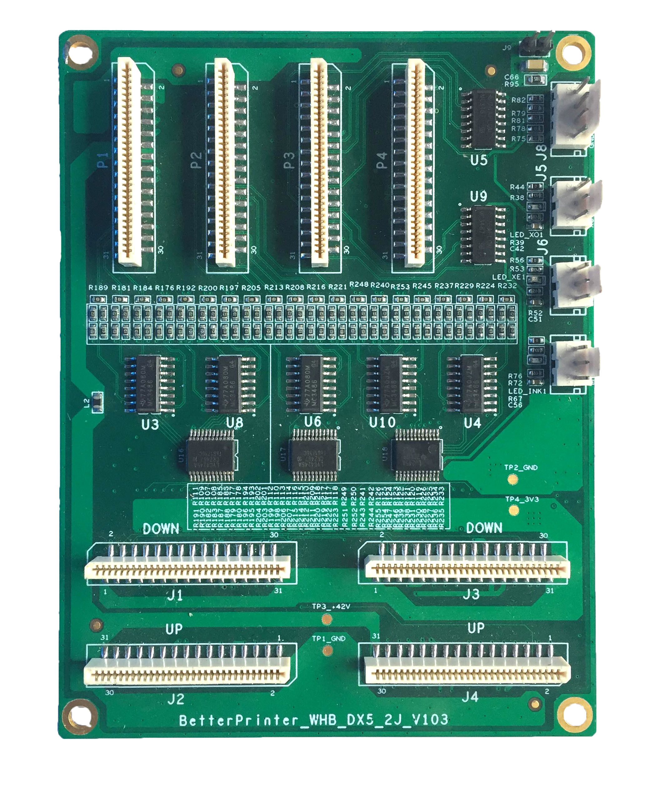 Inkjet printer system DX5 double head gigabit network inkjet board use ...