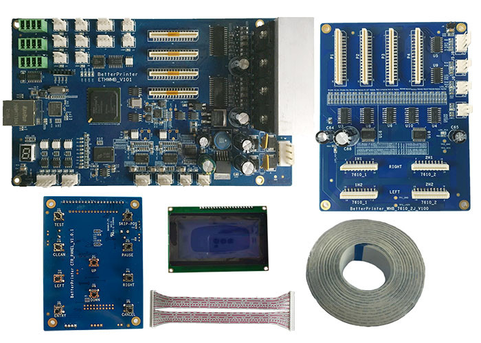 Gigabit network 7610 double head industry inkjet printer system use for ...